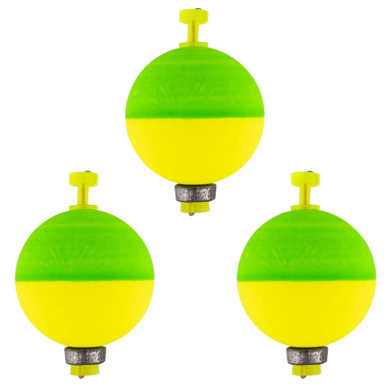 Dr.Fish 10 Pack Weighted Fishing Bobbers Snap-on Spring Floats EVA Foam ...