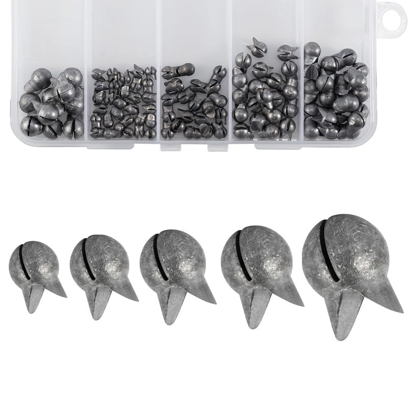 Dr.Fish 100 Pack Fishing Removable Split Shot, Size 3, 5, 7, 3/0, B ...
