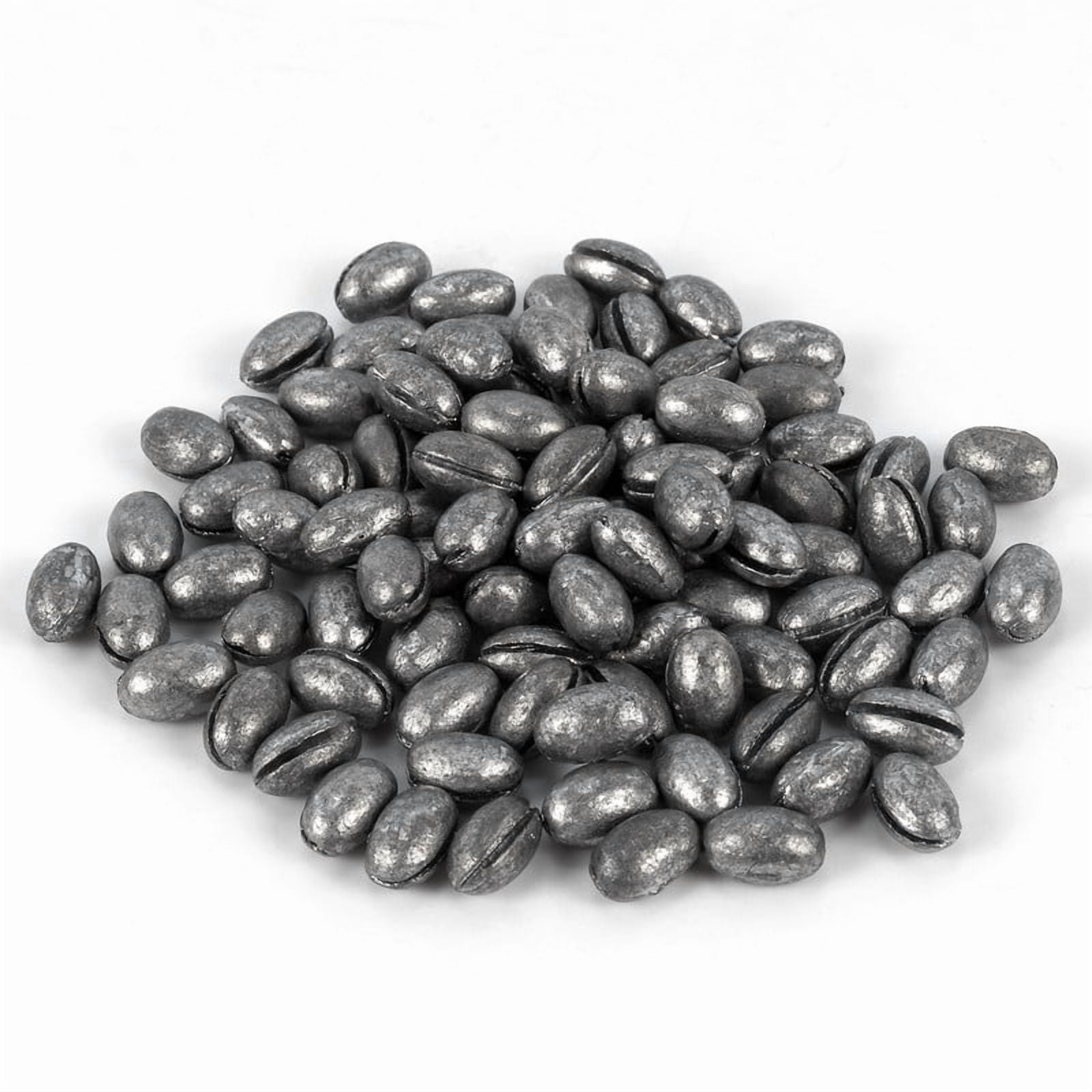 Dr.Fish 100 Pack Oval Split Shot Sinkers Fishing Weights, Lead Weight ...