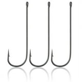 Dr.Fish 100pcs Aberdeen Hooks Size 12-2/0 Offset Long Shank Crappie ...