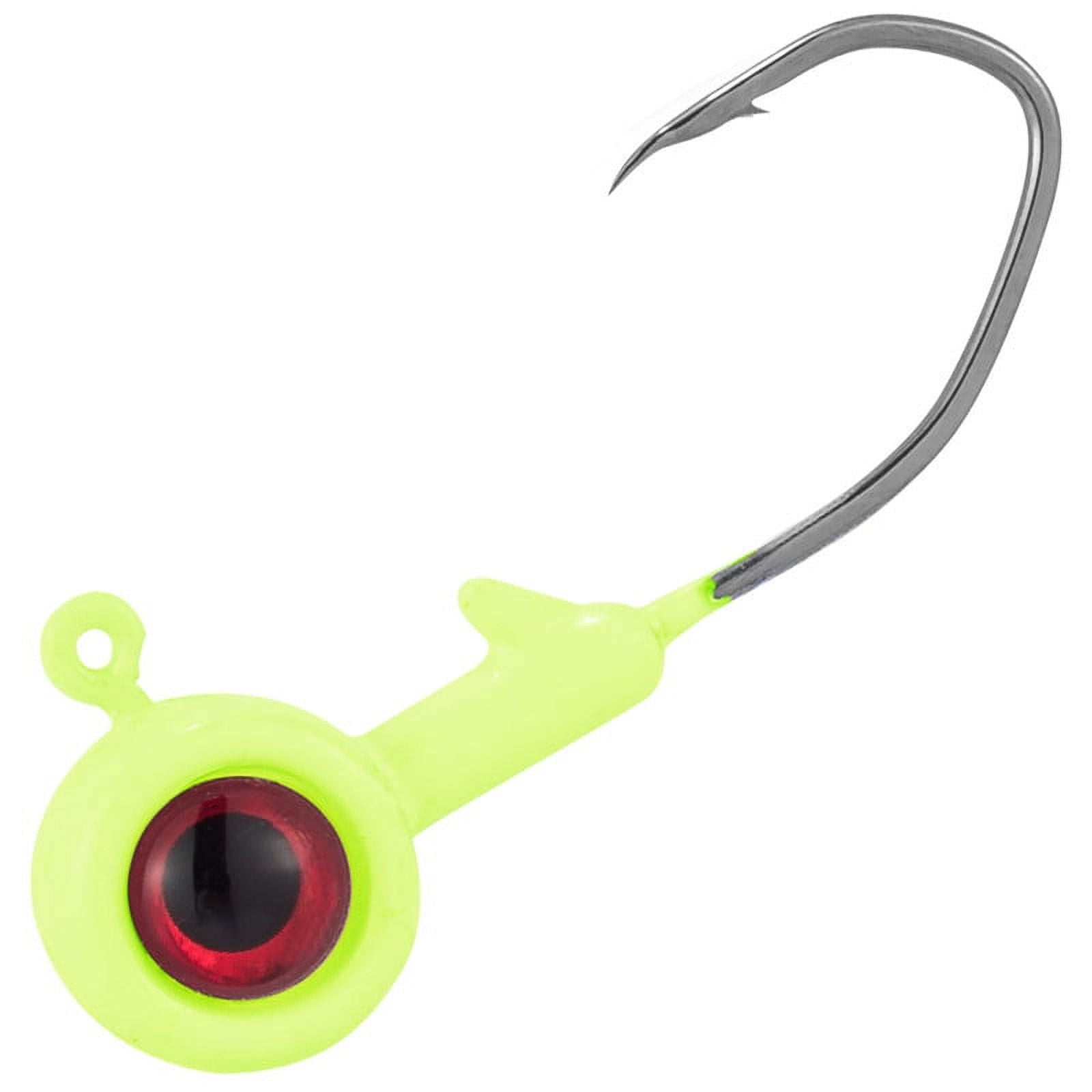 Dr.Fish 10pcs Fishing Crappie Jig Head Hooks 1/16oz Lead Ball Head Lure ...