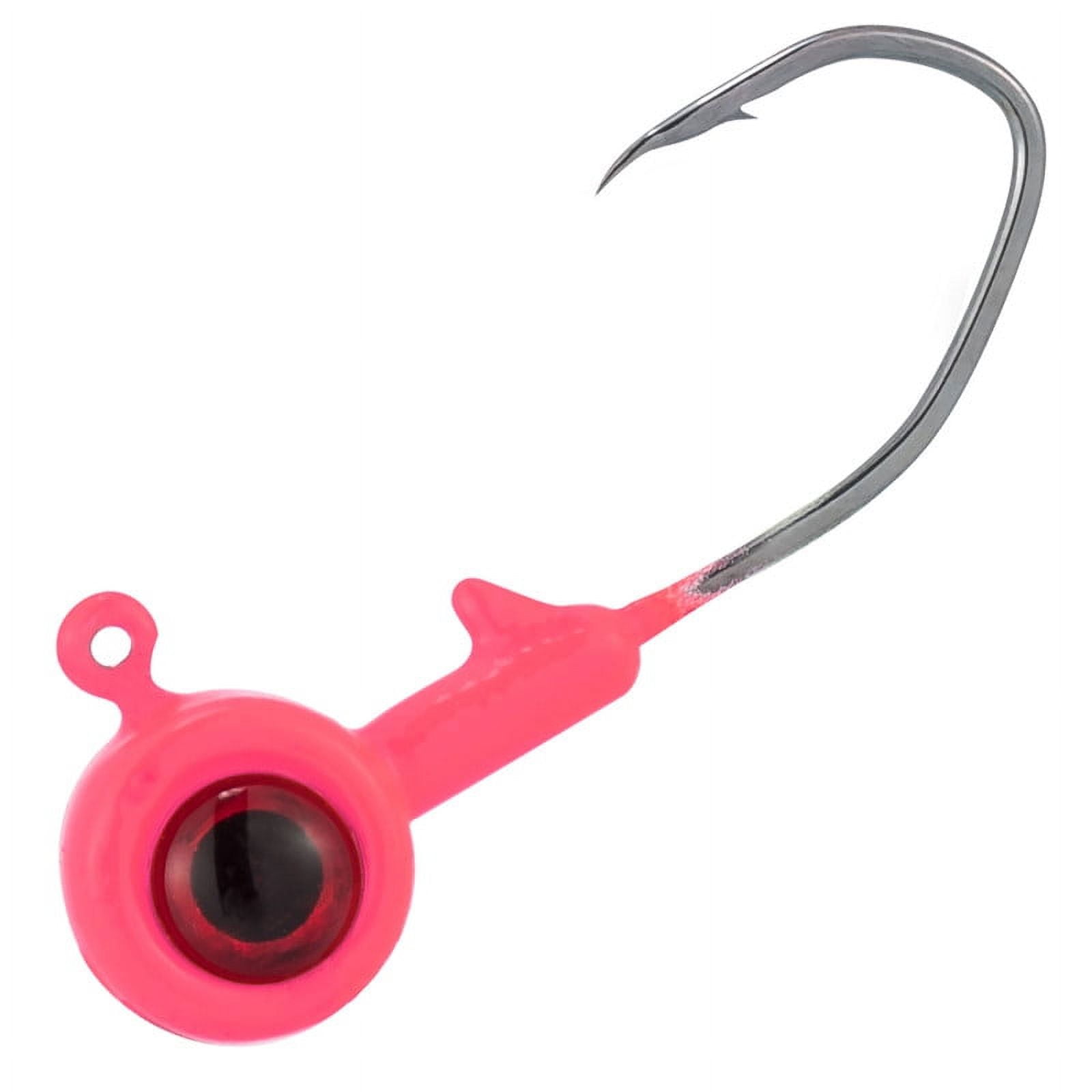 Dr.Fish 10pcs Fishing Crappie Jig Head Hooks 1/32oz Lead Ball Head Lure ...