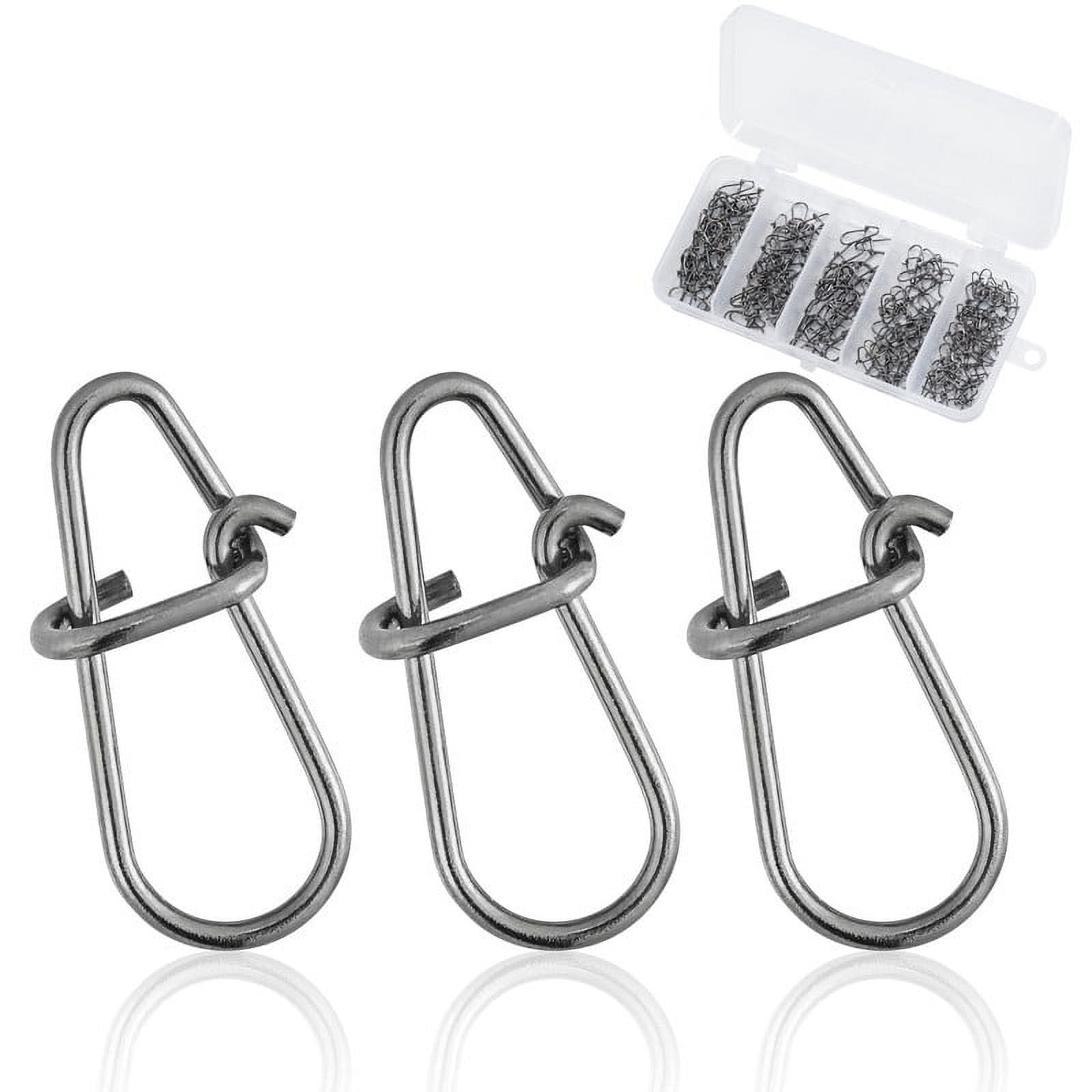 Dr.Fish 200pcs Fishing Snaps Fly Fishing Quick Change Connect Flies ...