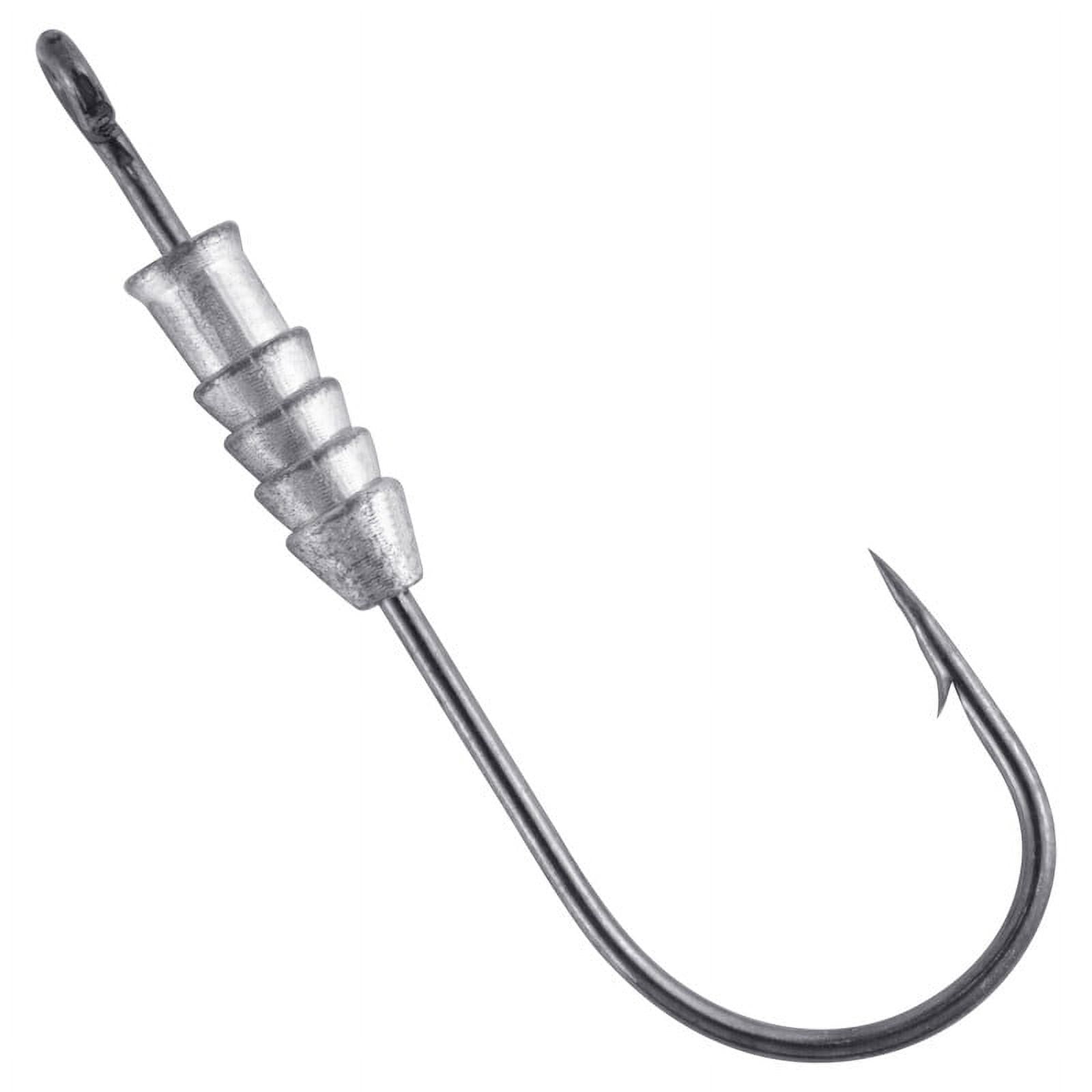 Dr.Fish 20pcs Fishing Weighted Worm Hooks Lead Swimbait Lure Jig Head ...