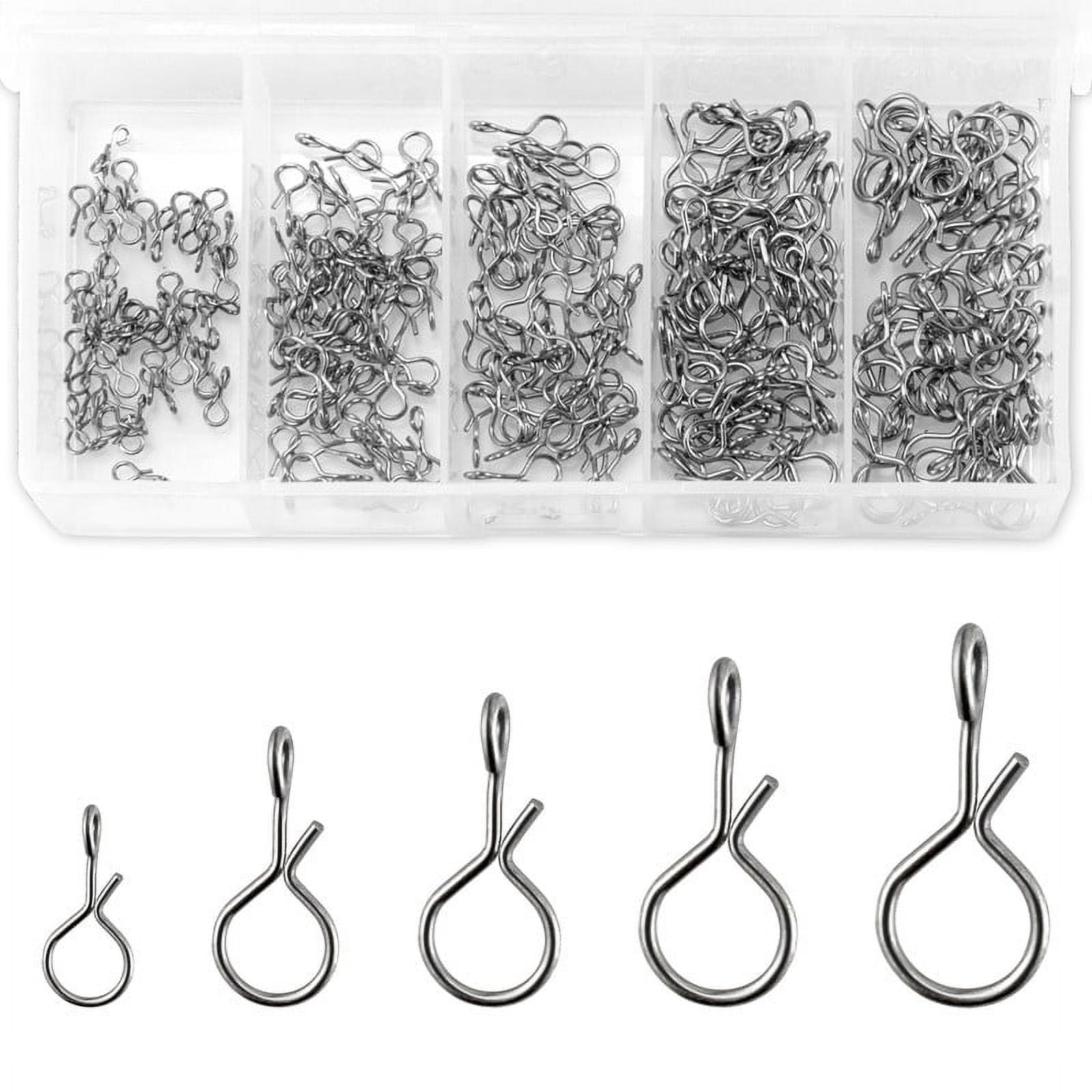 Dr.Fish 250pcs Fishing Snaps Fly Fishing Quick Change Connect Flies ...