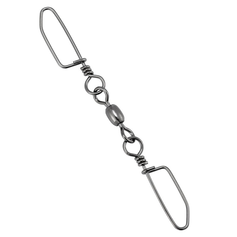 Dr.Fish 30 Pack Double Snap Swivels, High Strength Crane Swivels ...