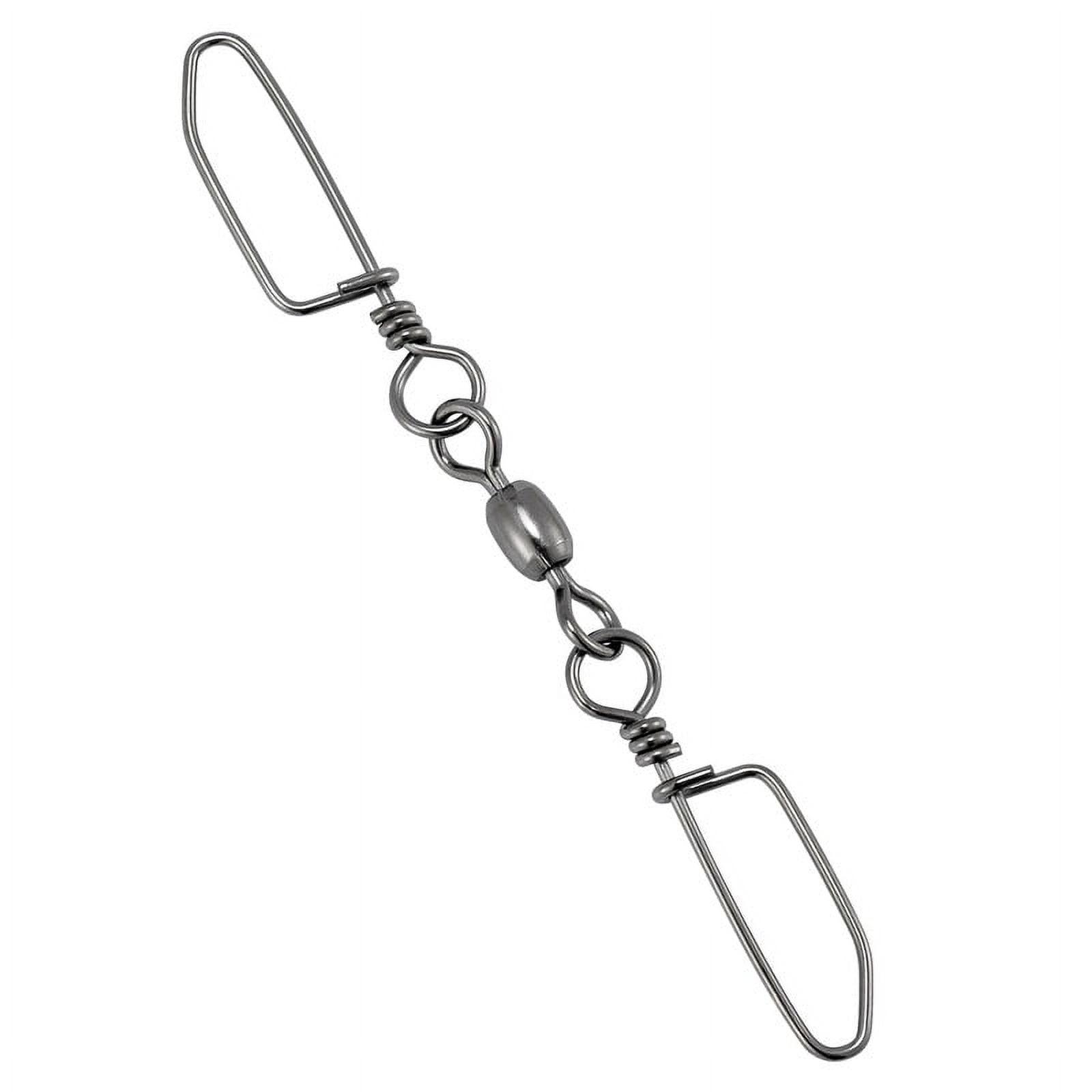 Dr.Fish 30 Pack Double Snap Swivels, High Strength Crane Swivels ...