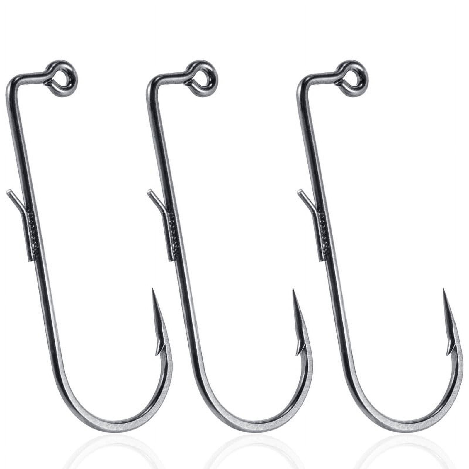 Dr.Fish 30 Pack Fishing Jig Hooks Aberdeen Fishing Hooks 90 Degree ...