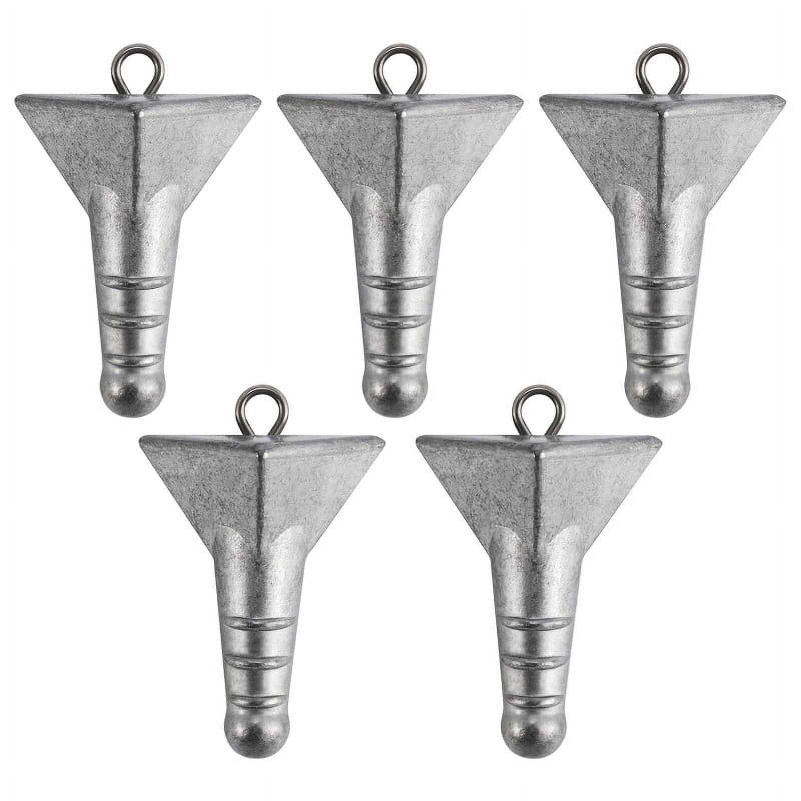 Dr.Fish 5 Pack Storm Sinker Hatteras Surf Fishing Weight Pyramid Sinker ...