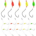 Dr.Fish 5 Pcs Pompano Rigs Surf Fishing Snell Floats Swivel Snaps ...