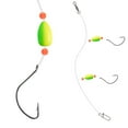 Dr.Fish 5 Pcs Pompano Rigs Surf Fishing Snell Floats Swivel Snaps ...