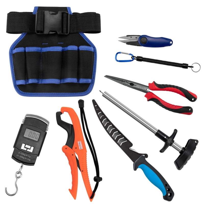 Dr. Fish 8 PCS Fishing Tool Kit with Scale Stainless Steel Fishing ...