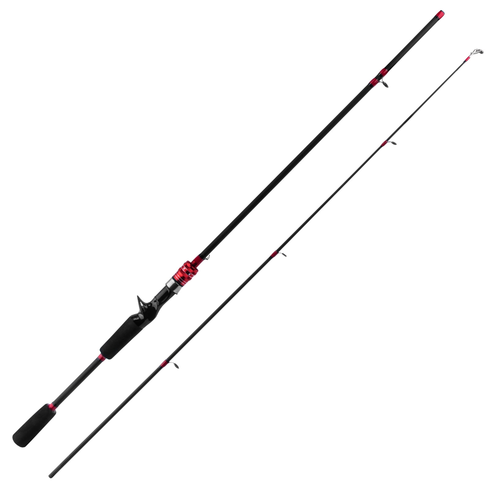 Dr.Fish Casting Rod 5.9ft Red 2 Section Medium Power Moderate Fast ...