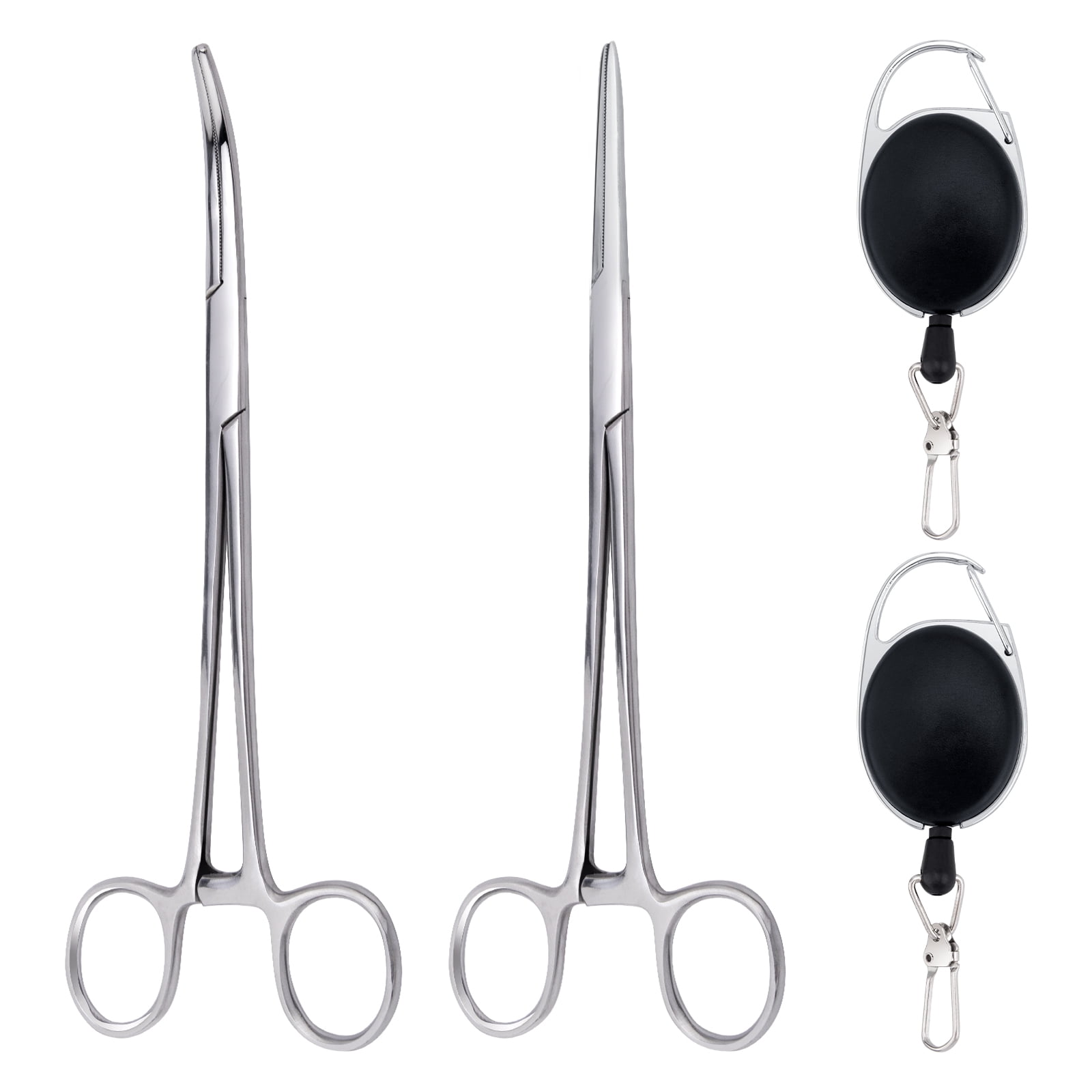 Dr.Fish Fishing Forceps Hook Remover Kit Straight and Curved with ...