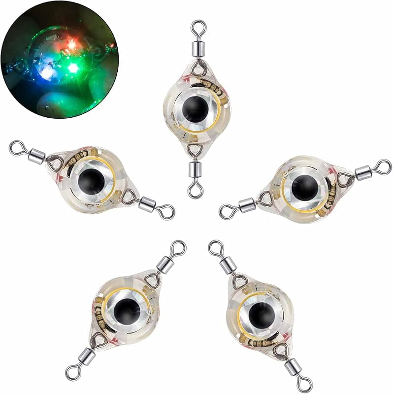 Dr.Fish LED Fishing Lures Assortment Deep Drop LED Fishing Spoons ...