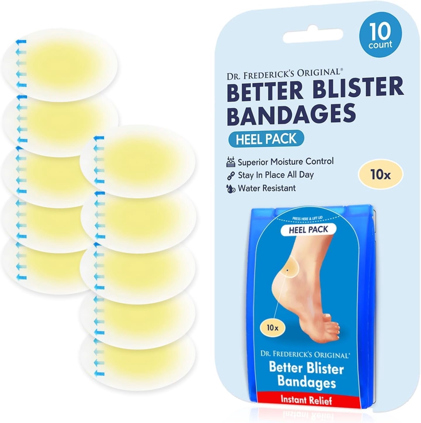 Dr. Frederick's Original Better Blister Bandages - 10 ct Heel Pack ...