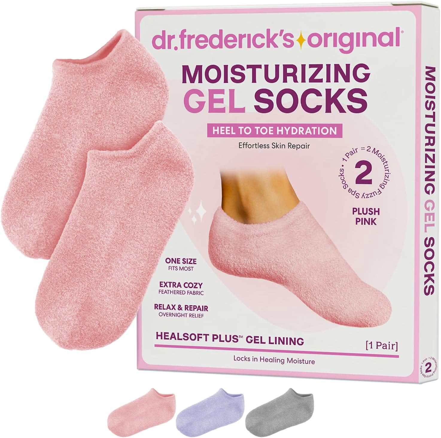 Dr. Frederick’s Original Moisturizing Gel Socks for Men & Women – Dry ...