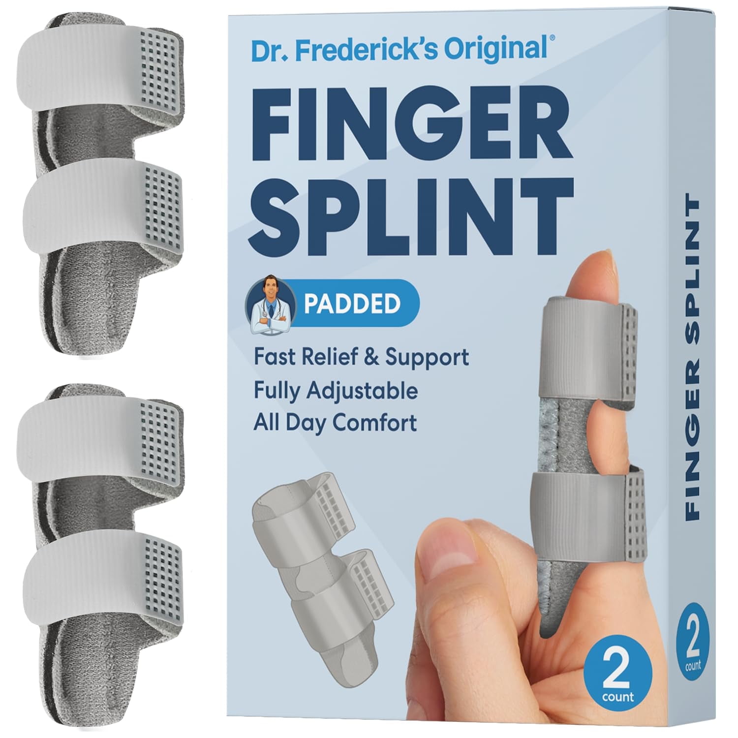 Dr. Frederick's Original Trigger Finger Splint - 2ct - Mallet Splint ...