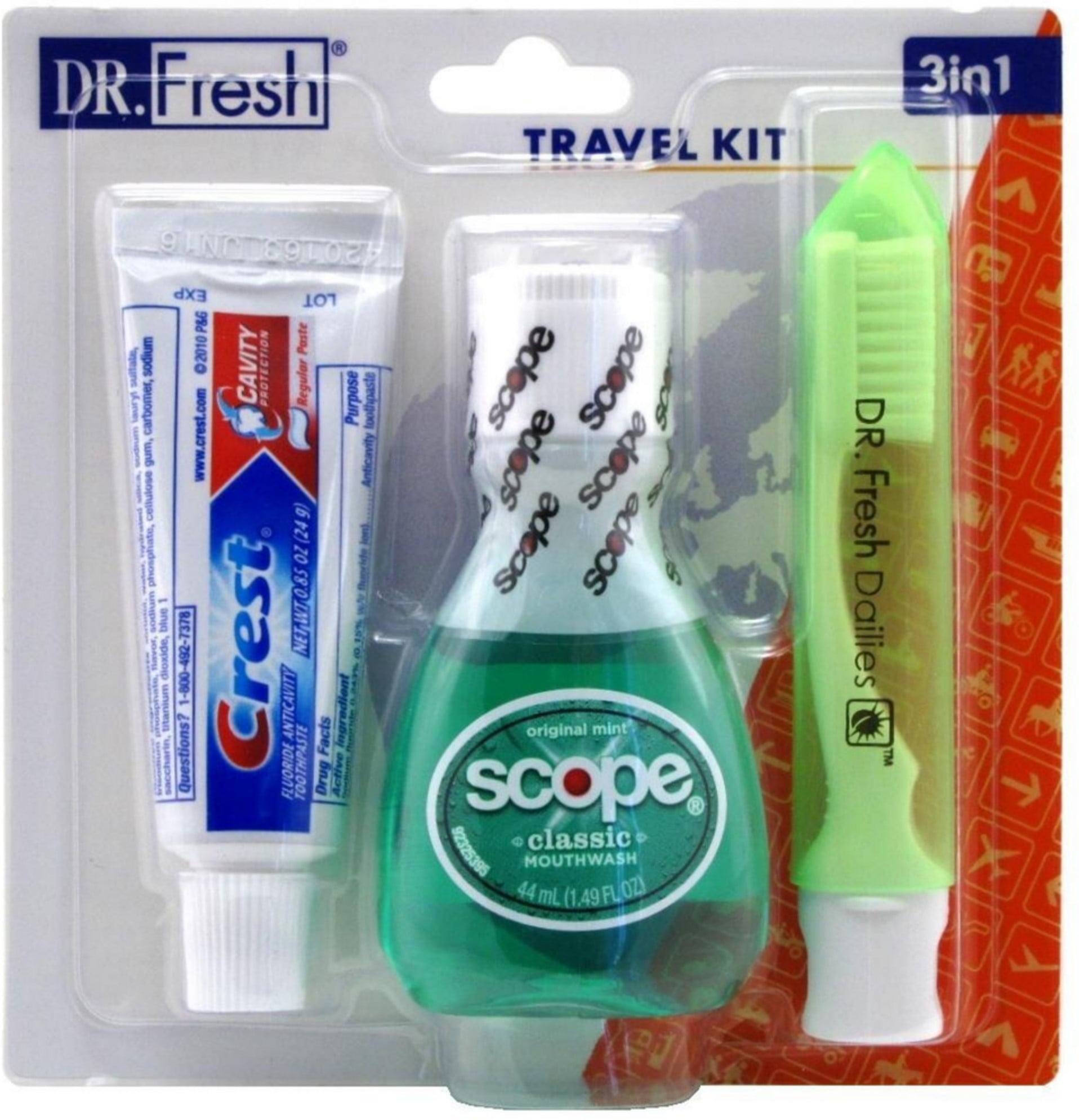 Dr. Fresh 3-In-1 Travel Kit 1 ea - Walmart.com
