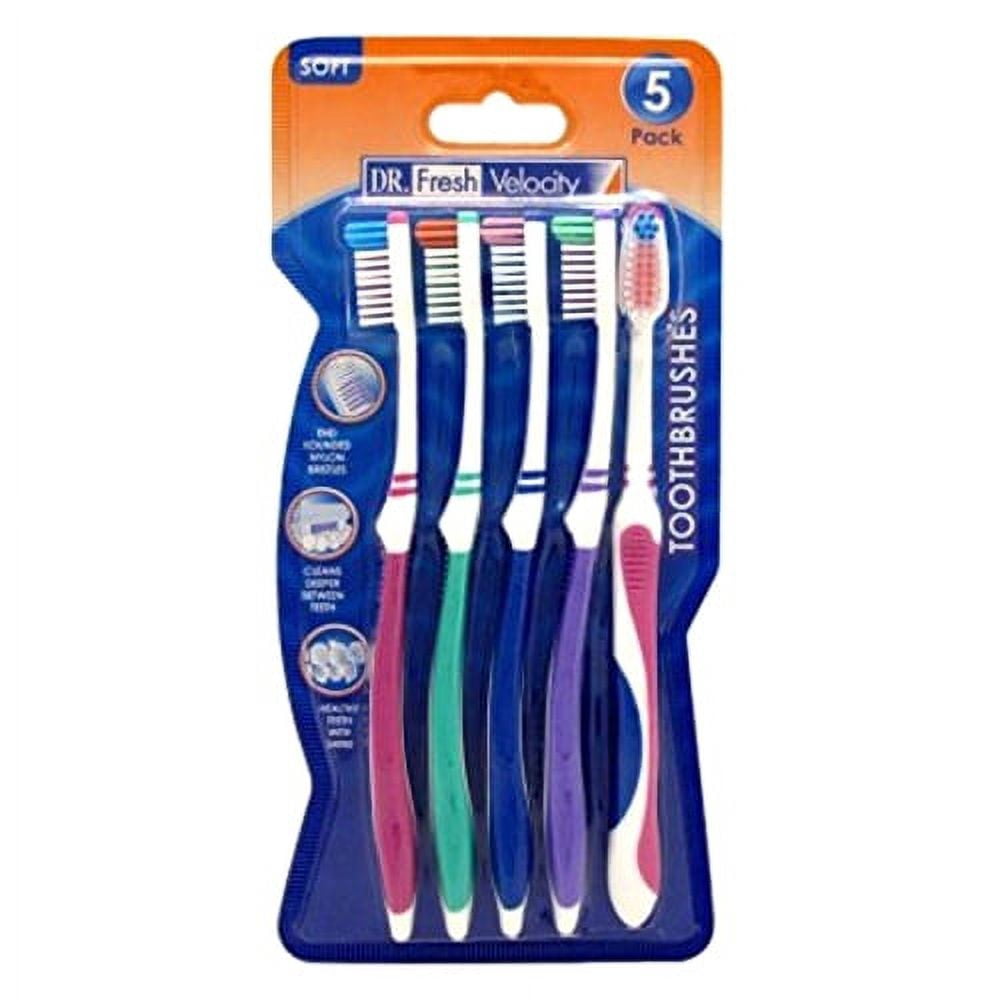 Dr. Fresh Oral Care Velocity Toothbrushes, Soft, 5 Ea, 6 Pack - Walmart.com