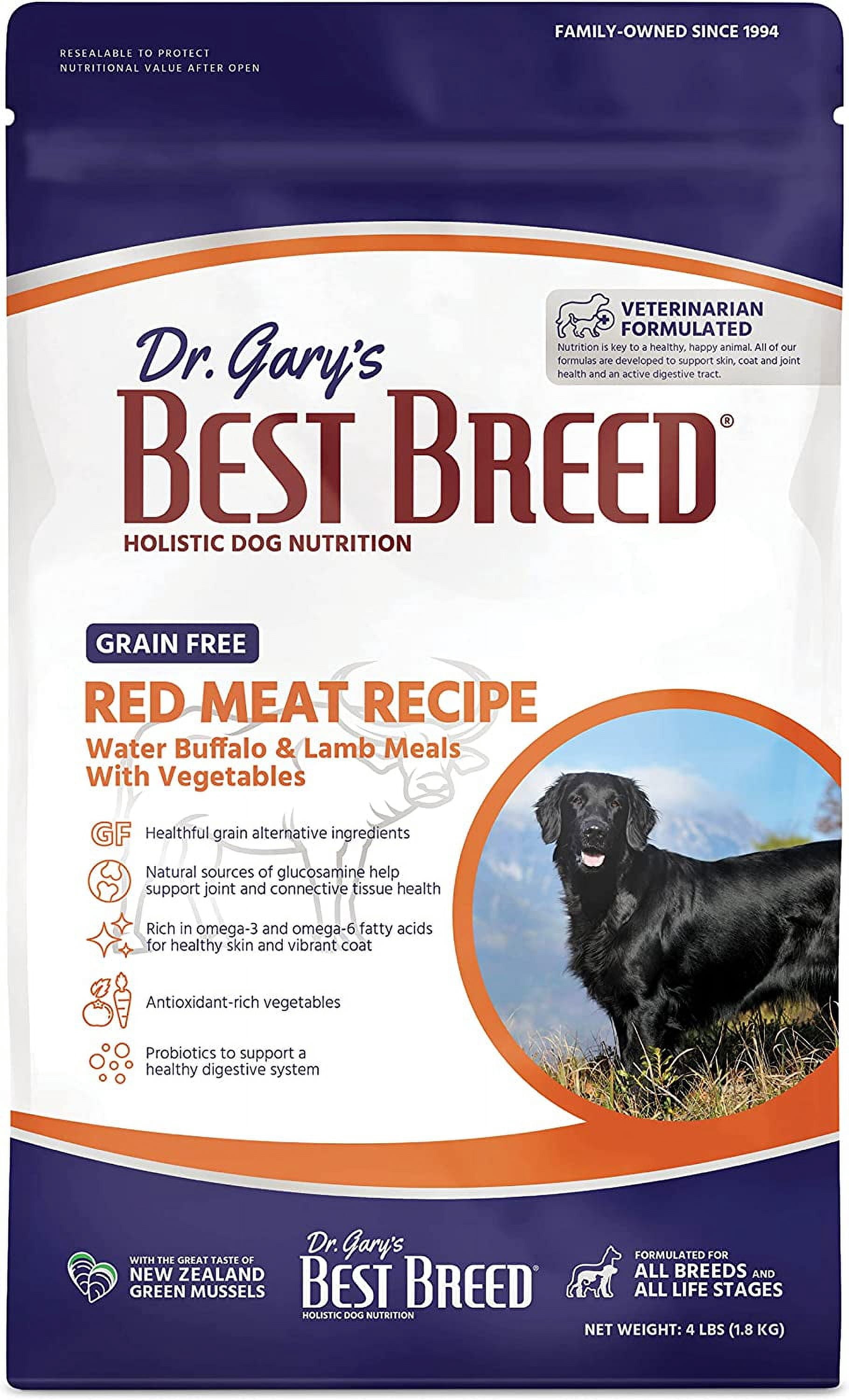 Dr. Gary'S Grain Free Red Meat Recipe Slow-Cooked In Usa [Natural Dry ...