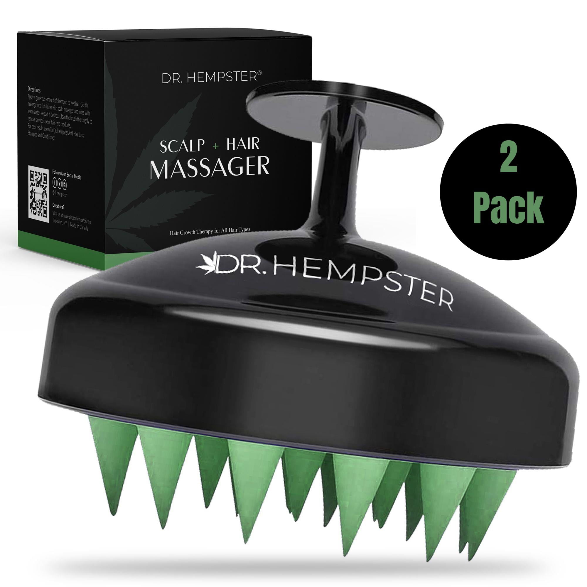 Dr. Hempster Hair Scalp Massager Shampoo Brush -Head Scrubber for Hair ...