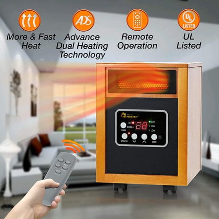 Dr Infrared Heater Portable Space Heater, 1500-Watt - Walmart.com