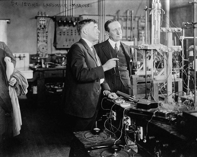 Dr. Irving Langmuir and Guglielmo Marconi Style - A - 24x36 Inch ...
