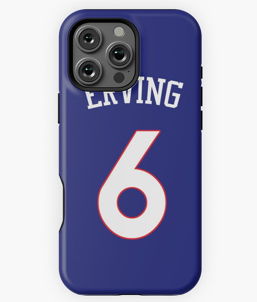 Dr J Julius Erving Basketball Phone Case for iPhone 16 15 14 13 12 11 ...