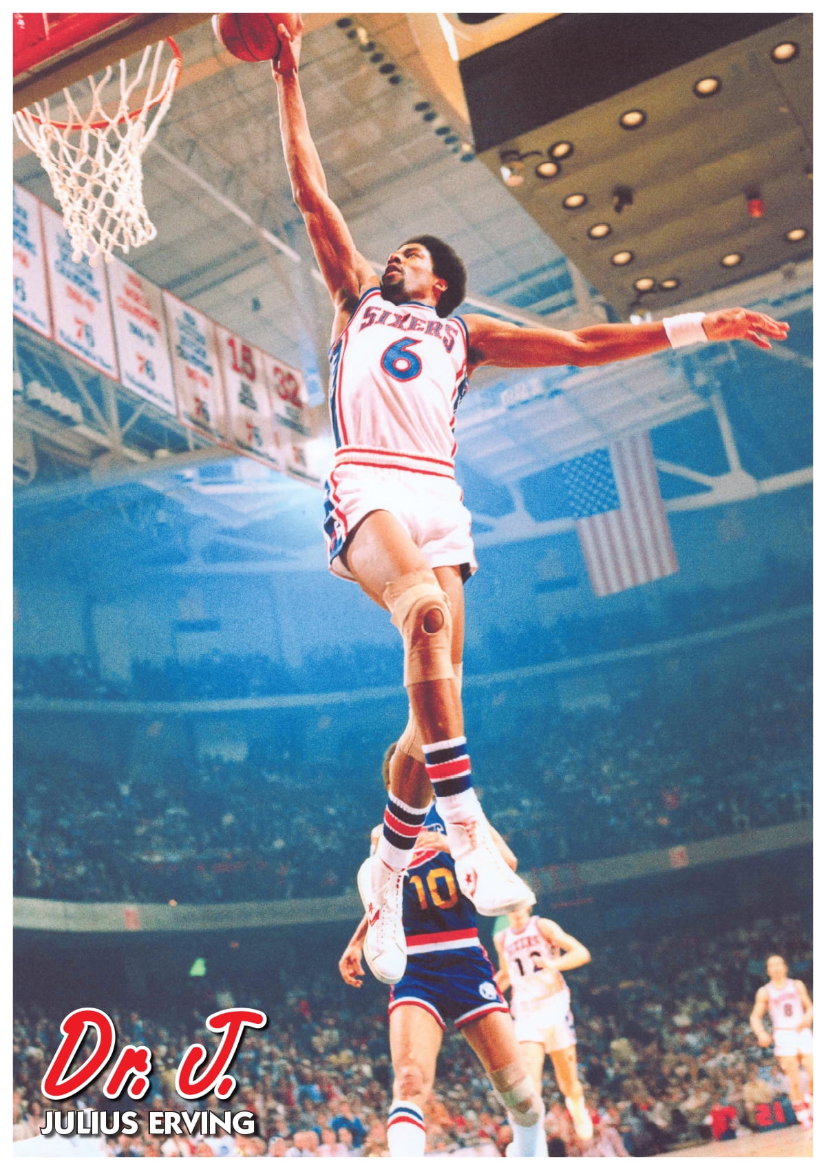 Dr. J Julius Erving Dunk Laminated Poster Print (24 x 36) - Walmart.com