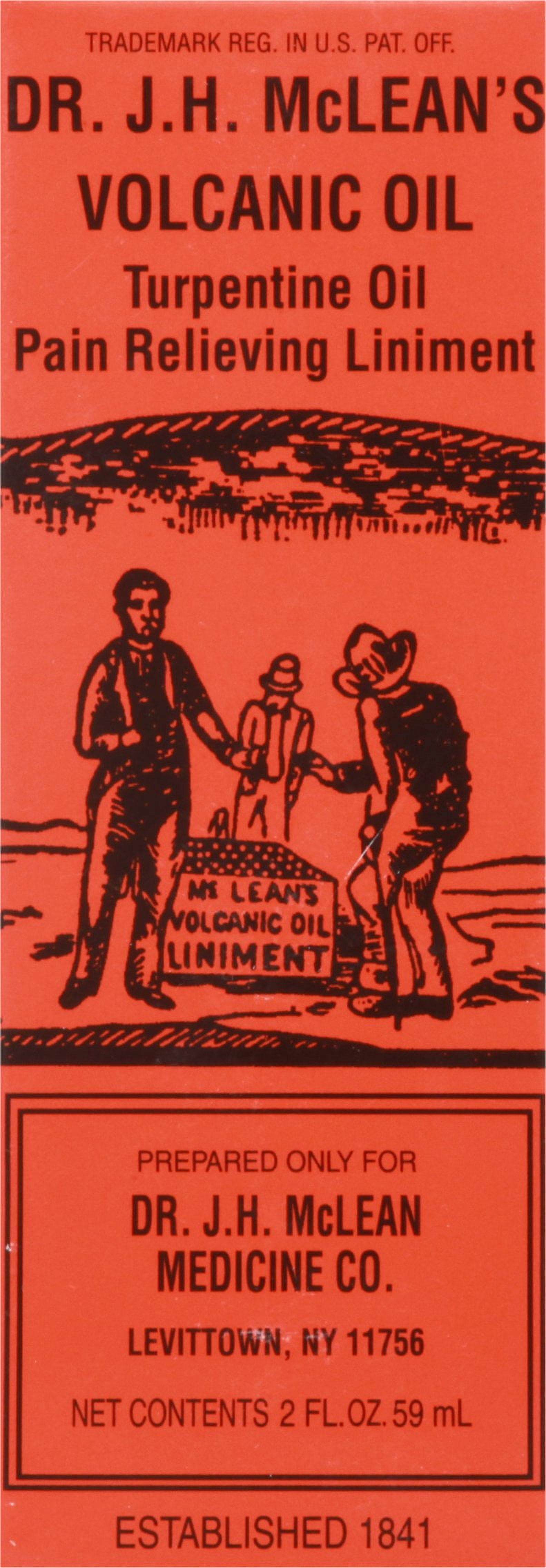 Dr. JH McLean Volcanic Oil, OTC Pain Relieving Liniment, Temporarily ...