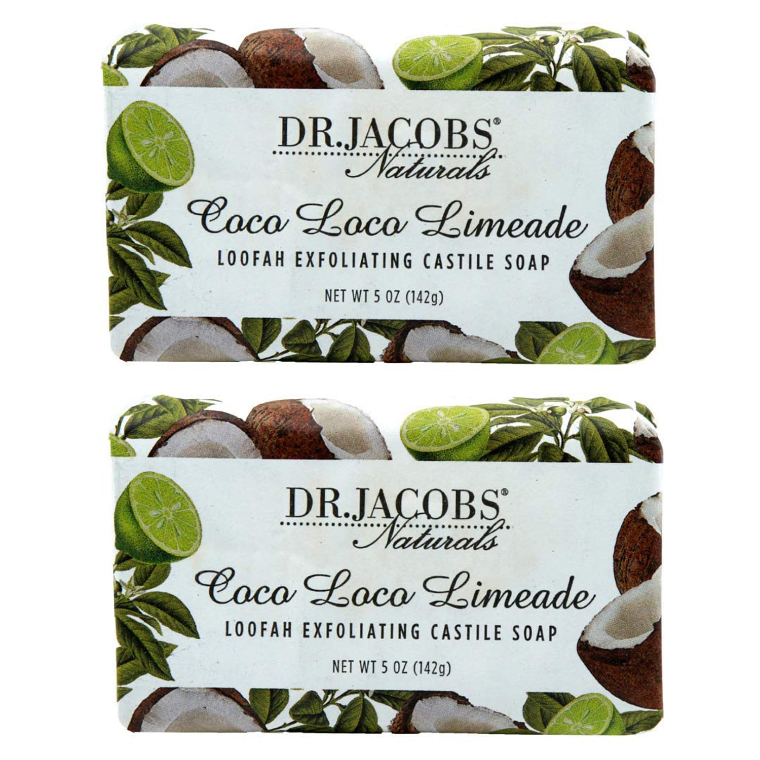 Dr Jacobs Naturals Coco Loco Limeade Castile Bar Soap Plant Based Vegan ...