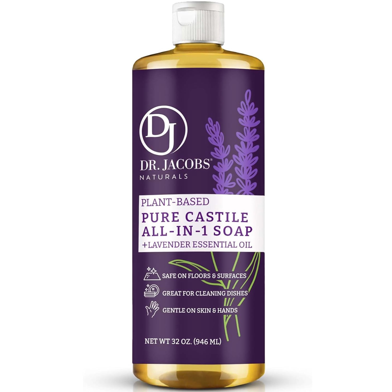 Dr. Jacobs Naturals Lavender Castile Soap All-In-One Cleaner Plant ...