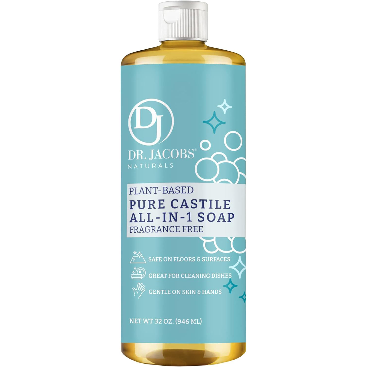 Dr. Jacobs Naturals Orange & Ginger Castile Soap All-In-One Cleaner ...