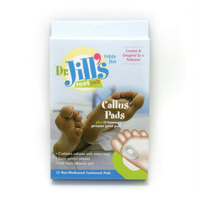 Dr. Jill's Foot Pads Callus Pads - Foam Box of 12 - 1013 - Walmart.com