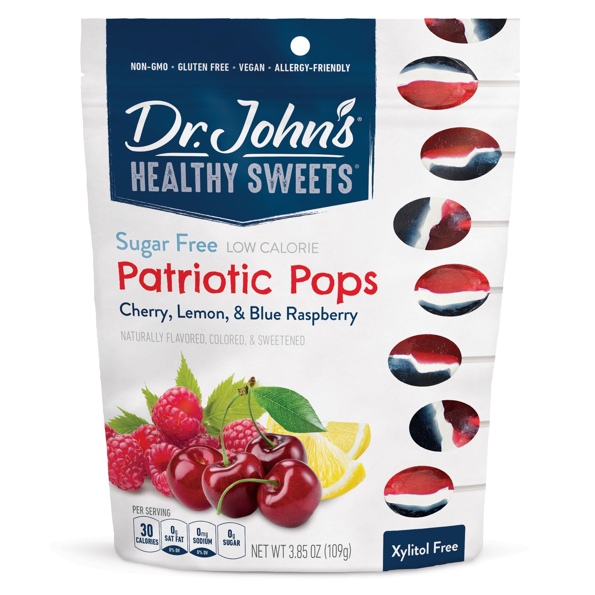 Dr. John’s Sugar Free IRF13 Candy, Healthy Lollipops with Zero Sugar ...