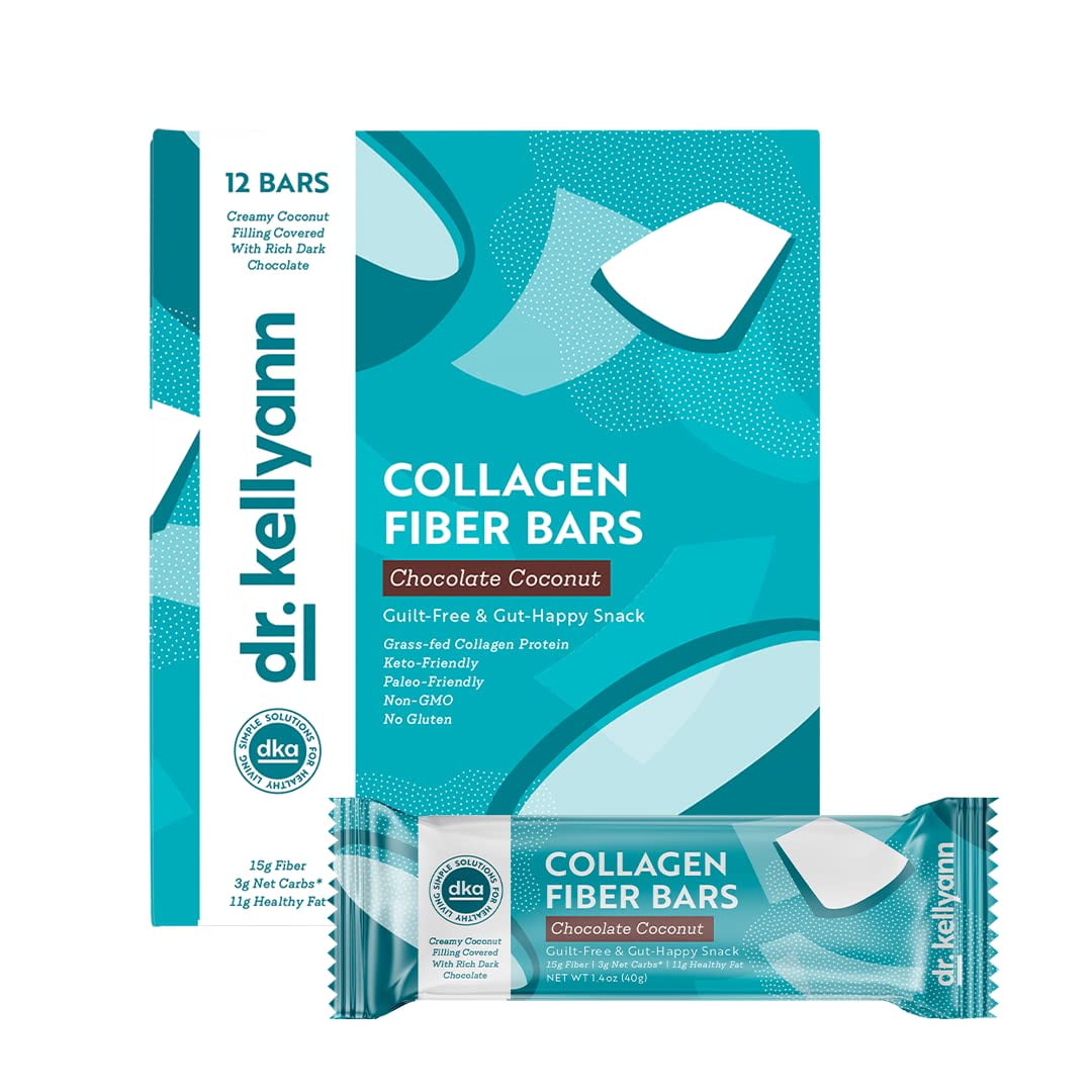 Dr. Kellyann Keto Collagen YPF5 Fiber Bar (12 bars) - Fiber, Low Carbs ...