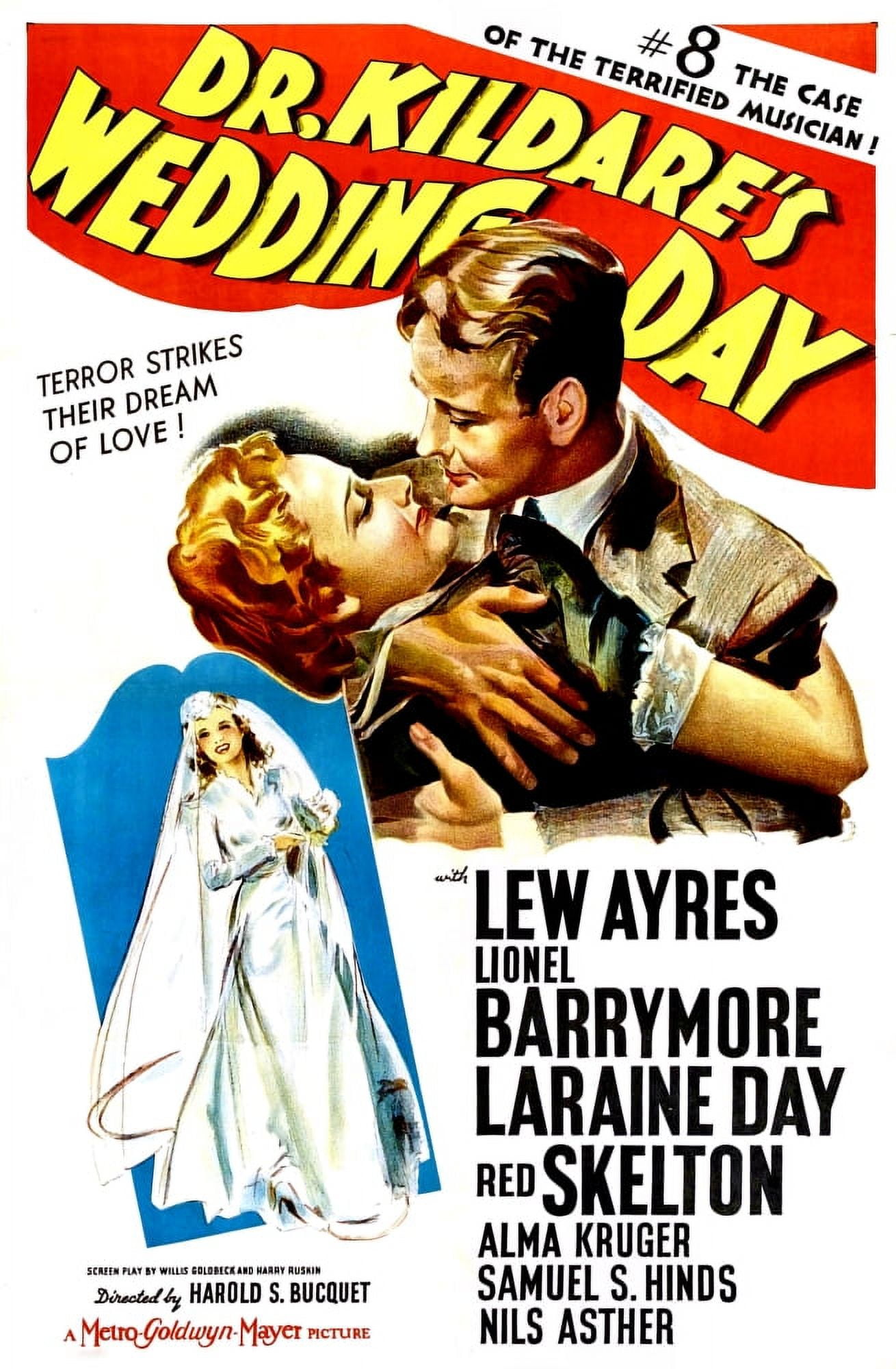 Dr. Kildare'S Wedding Day: '#8 The Case Of The Terrified Musician!' Us Poster Lew Ayres Laraine ...
