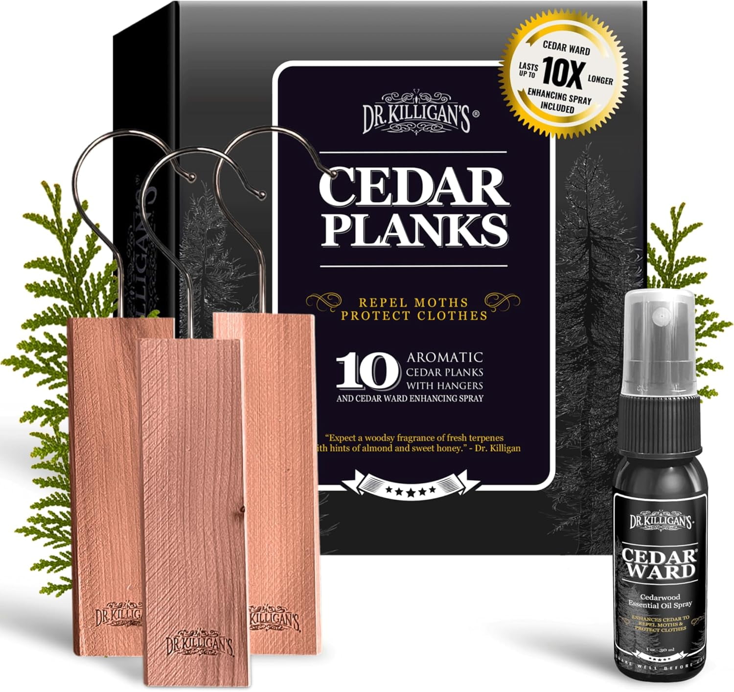 Dr. Killigan's Cedarwood Planks - Cedar Blocks for Clothes Storage ...