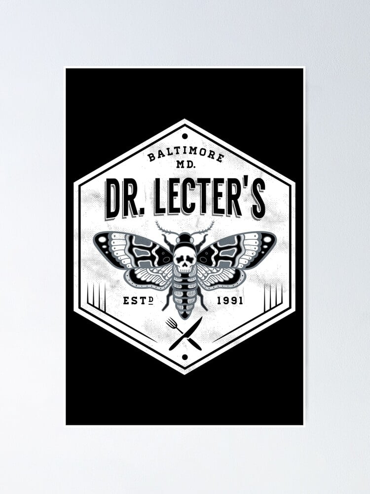 Dr. Lecter's - Death's Head Moth - Horror Canvas Poster Decor Landscape ...