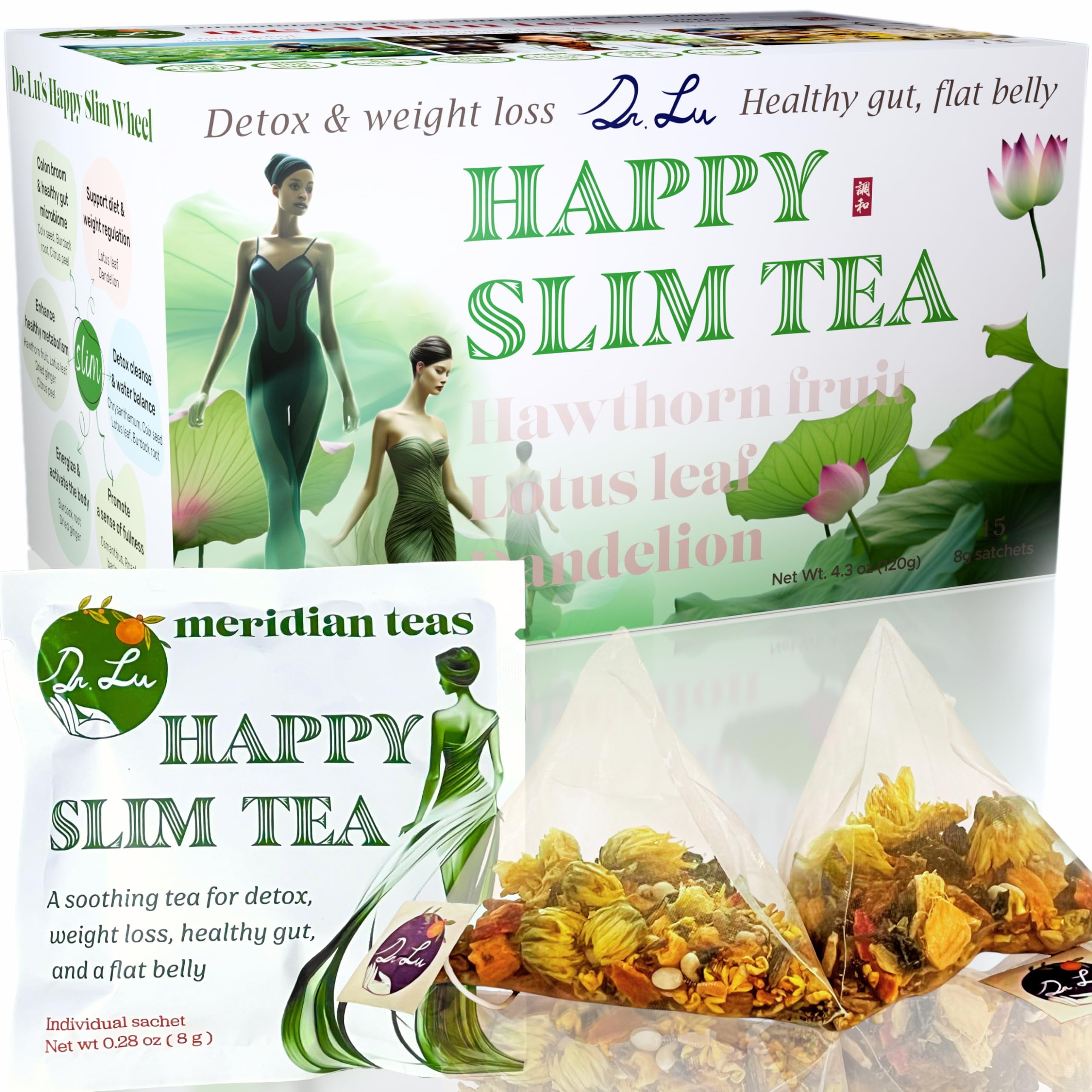 Dr. Lu’s Happy Slim Tea | Weight Loss Tea for Detox Cleanse | Natural ...