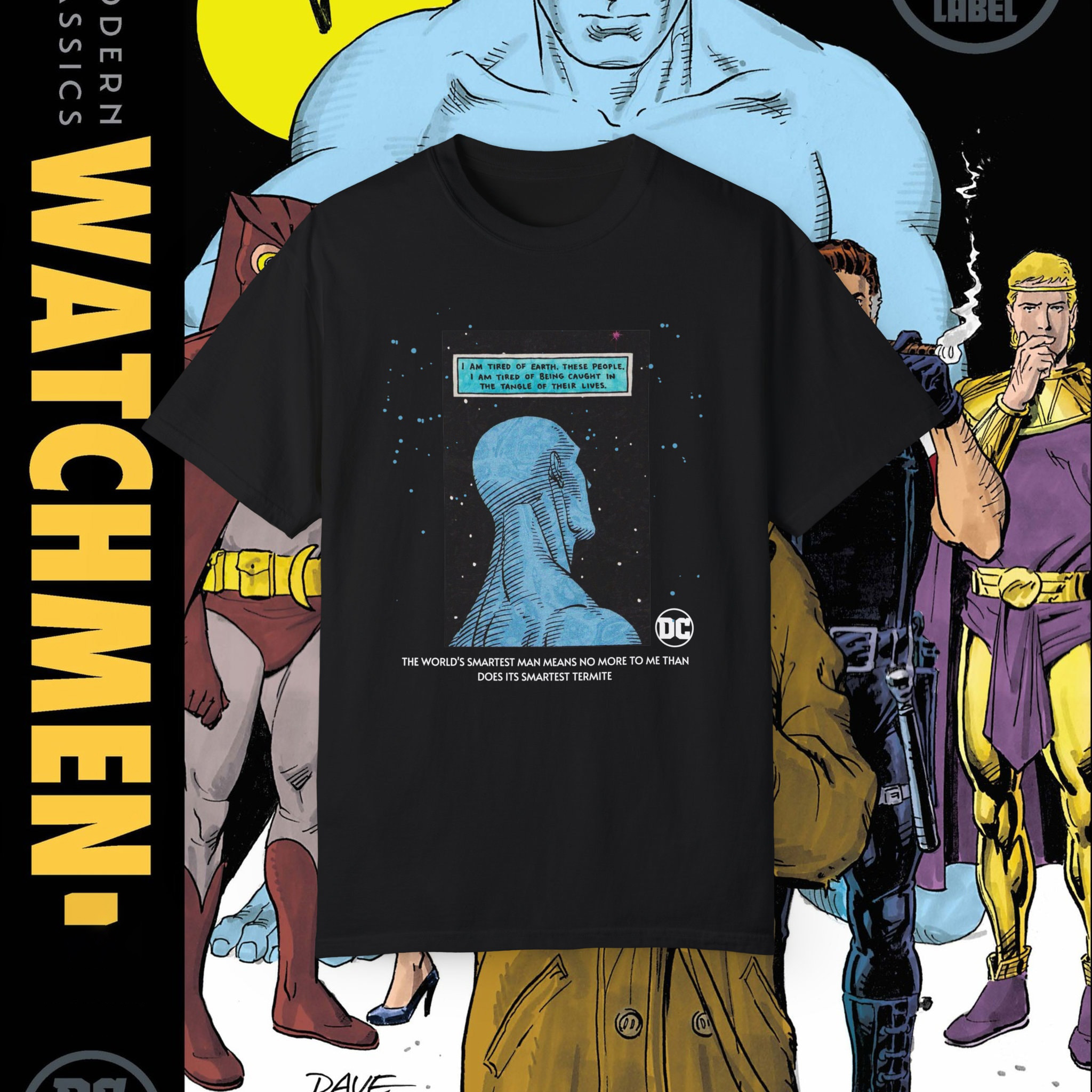 Dr. Manhattan Graphic Tshirt, The Watchmen DC Comics Shirt, -Inspired ...
