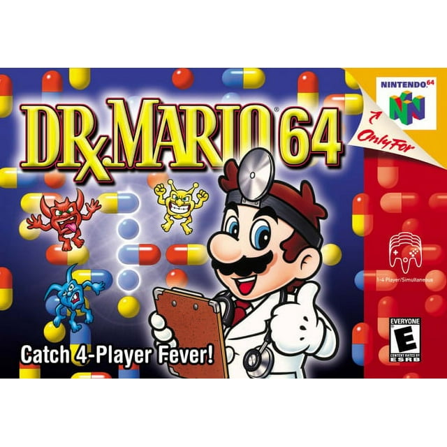 Dr. Mario 64 Games Cartridge Card for N64 (US Version) - Walmart.com