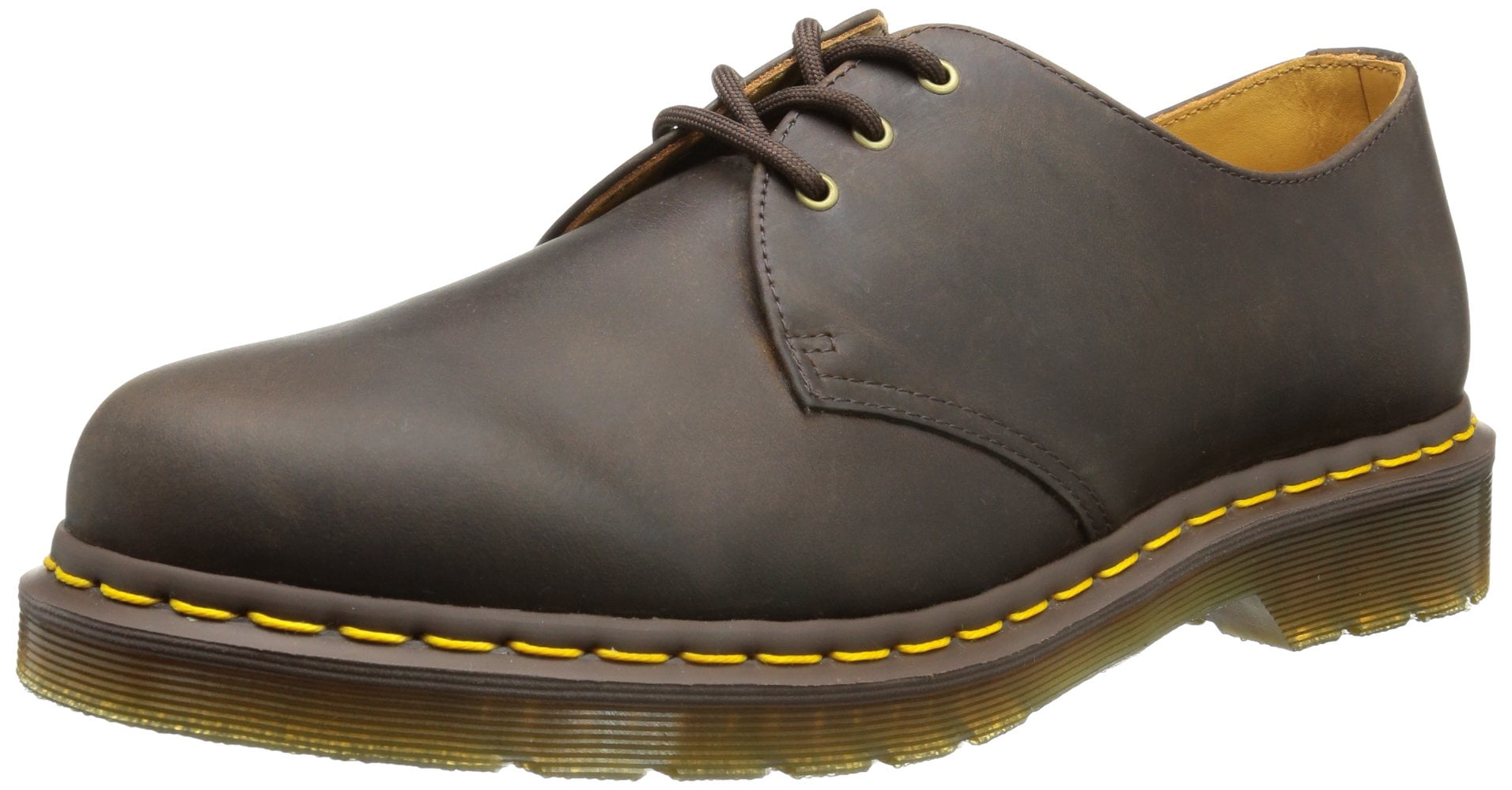 Dr. Martens 1461 Smooth Shoes Classic 3 Eye Lace Up Unisex - Dark Brown ...