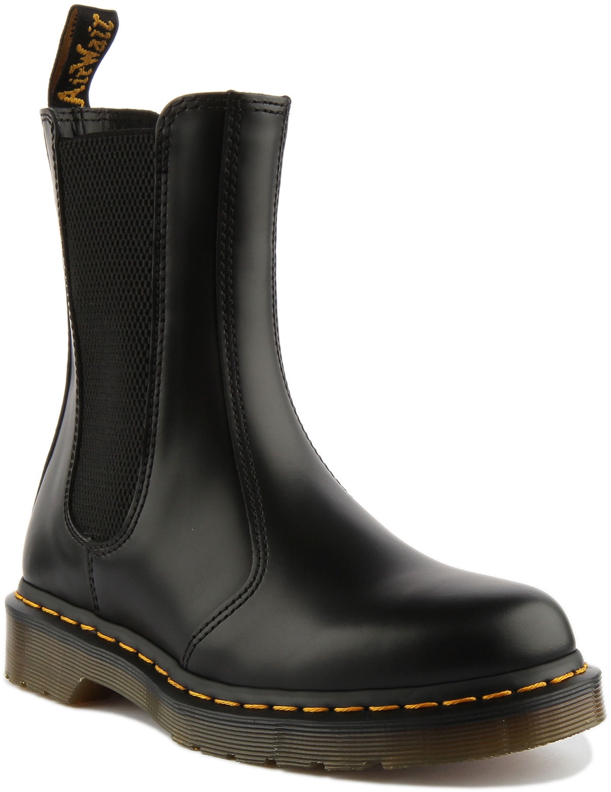 Dr Martens 2976 Hi Unisex Leather Slip On Chelsea Boot In Black Size 10 ...