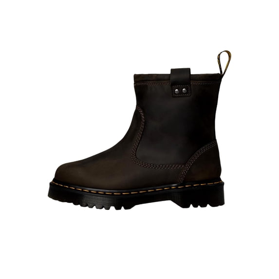 Dr. Martens Anistone Lo Leather Pull On Boot Charcoal Grey 31880057 Men ...