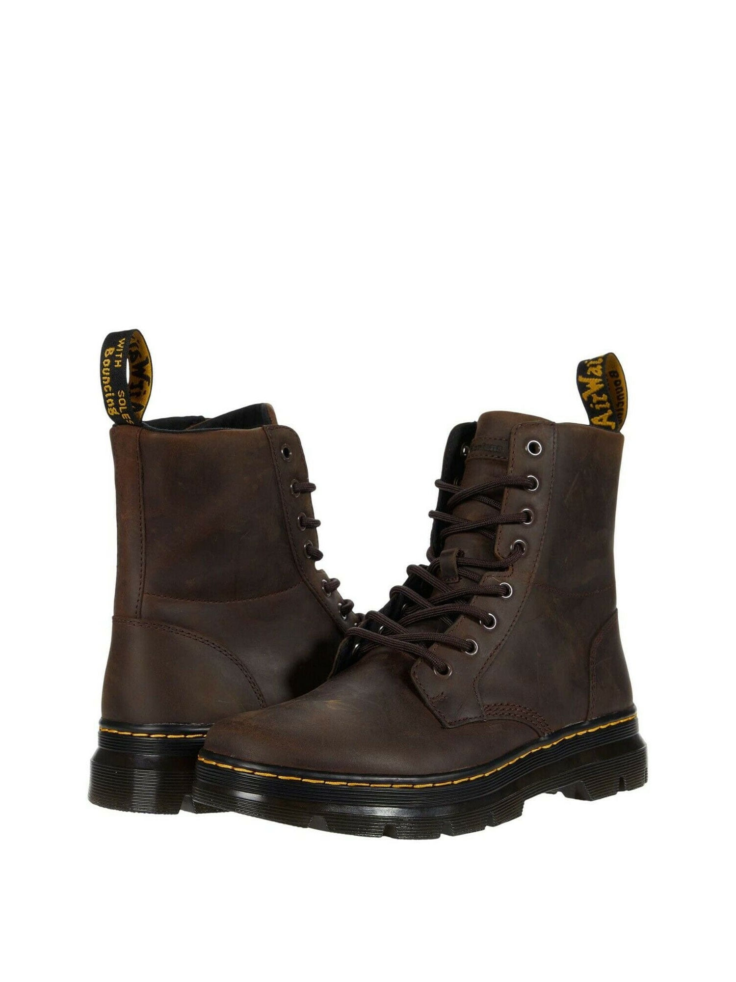 Dr. Martens Combs Leather Men's 8 Eye Combat Boots 26006207 - Walmart.com