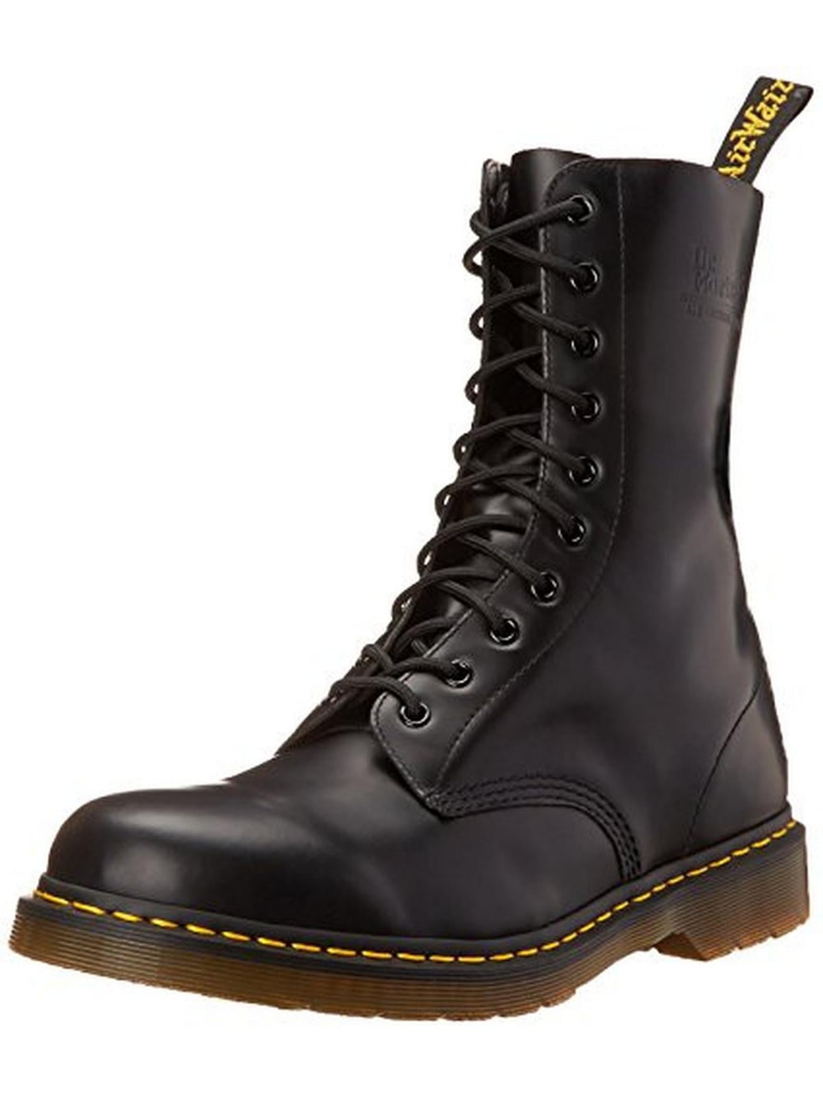 Dr. Martens Mens 1490 Leather Combat Boots - Walmart.com