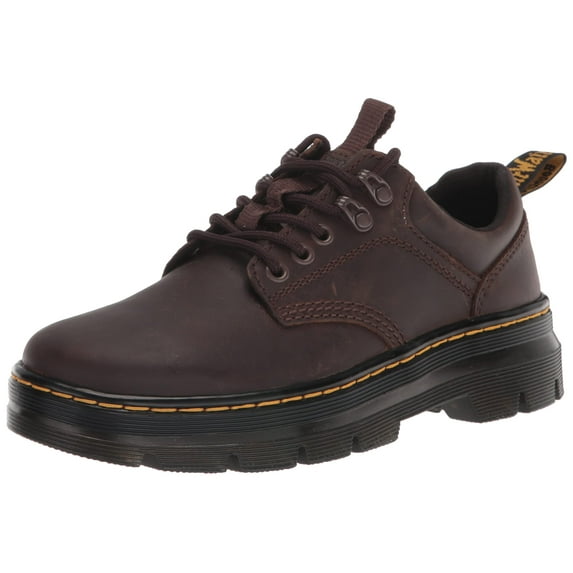 Dr. Martens Unisex 5 Tie Shoe Reeder Leather, Dark Brown Crazy Horse, 7 ...