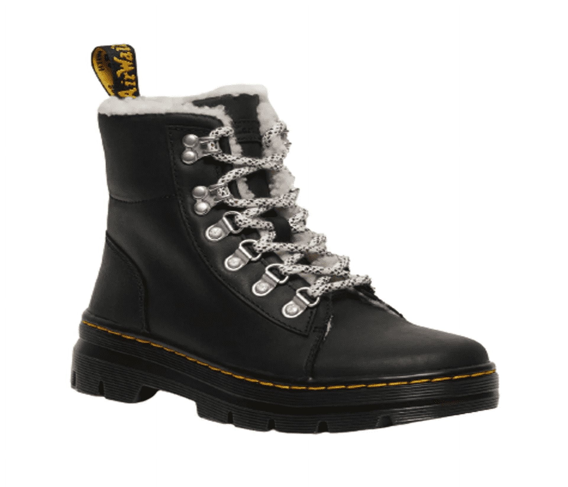 Dr. Martens Women Shoes Combs Combat Faux Shearling Boots 27120001 ...